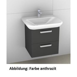 Artiqua 413 Waschtischunterschrank für MyDay 125460 Quarzgrau Hochglanz Select, 413-WU2L-K90-7162-17 413-WU2L-K90-7162-172