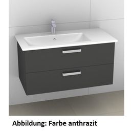 Artiqua 414 Waschtischunterschrank für Venticello 4134R1 Oxid Dunkelgrau quer, 414-WU2L-V110-7184-72 414-WU2L-V110-7184-723