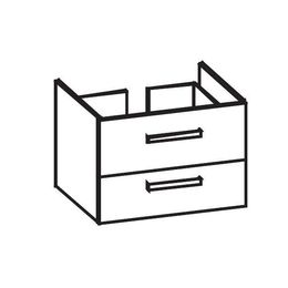 Artiqua 414 Waschtischunterschrank f&uuml;r Avento 415865 Sangallo Grau quer, 414-WU2L-V126-7152-432 414-WU2L-V126-7152-432