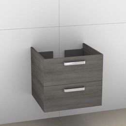 Artiqua 414 Waschtischunterschrank f&uuml;r Subway 613671 Graphit Struktur quer, 414-WU2L-V49-7070-401 414-WU2L-V49-7070-401