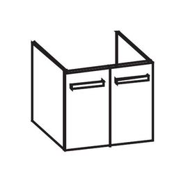 Artiqua 414 Waschtischunterschrank f&uuml;r Avento 415860, 415861 Sangallo Grau quer, 414-WU2T-V125-7152- 414-WU2T-V125-7152-432
