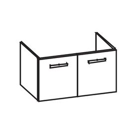 Artiqua 414 Waschtischunterschrank f&uuml;r Legato 4153A1, 4153A2, 4153A4, 4153A5 Sangallo Grau quer, 414 414-WU2T-V134-7152-432