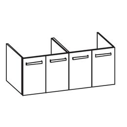Artiqua 414 Waschtischunterschrank f&uuml;r Legato 4150D1, 4150D4 Anthrazit Hochglanz, 414-WU4T-V158-7015 414-WU4T-V158-7015-51