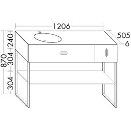 Burgbad Mineralguss Waschtisch-Set Coco HGL Eiche Tabak/Weiß Velvet, SFHQ120LF2858C0037 SFHQ120LF2858C0037