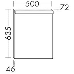 Burgbad Leuchtspiegel Orell Melamin 635x500x72 Orell Melamin, SIGU050PN239 SIGU050PN239