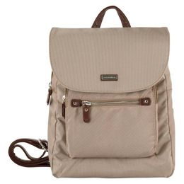 Tom Tailor Cityrucksack RINA, mit super leichtem Gewicht, beige