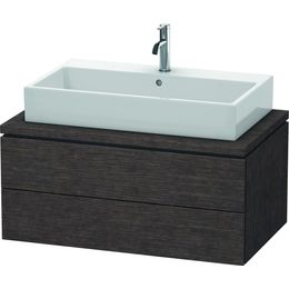 Duravit L-Cube Konsolenwaschtischunterbau wandhängend Eiche dunkel gebürstet Matt 920x547x400 mm - L LC581807272