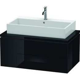 Duravit L-Cube Konsolenwaschtischunterbau wandhängend Schwarz Hochglanz 920x547x400 mm - LC581804040 LC581804040