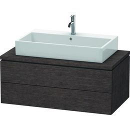 Duravit L-Cube Konsolenwaschtischunterbau wandhängend Eiche dunkel gebürstet Matt 1020x547x400 mm - LC581907272