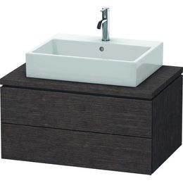 Duravit L-Cube Konsolenwaschtischunterbau wandhängend Eiche dunkel gebürstet Matt 820x547x400 mm - L LC581707272