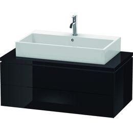 Duravit L-Cube Konsolenwaschtischunterbau wandhängend Schwarz Hochglanz 1020x547x400 mm - LC58190404 LC581904040