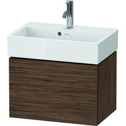 Duravit L-Cube Waschtischunterbau wandhängend Nussbaum dunkel Matt 584x391x394 mm - LC611902121 LC611902121