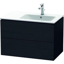 Duravit L-Cube Waschtischunterbau wandhängend Eiche Schwarz Matt 820x481x550 mm - LC629201616 LC629201616