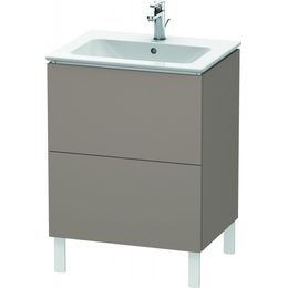 Duravit L-Cube Waschtischunterbau bodenstehend Basalt Matt 620x481x704 mm - LC662504343 LC662504343