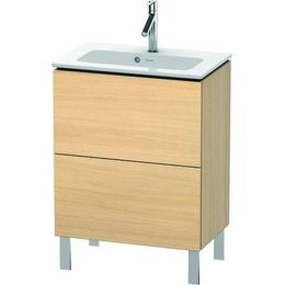 Duravit L-Cube Waschtischunterbau bodenstehend Mediterrane Eiche Matt 620x391x704 mm - LC667307171 LC667307171