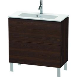 Duravit L-Cube Waschtischunterbau bodenstehend Nussbaum gebürstet Matt 820x391x704 mm - LC667406969 LC667406969