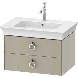 Duravit White Tulip Waschtischunterbau wandh&auml;ngend Taupe Seidenmatt 684x458x410 mm - WT435106060 WT435106060