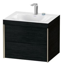 Duravit XViu c-bonded Set wandhängend Eiche Schwarz Matt 600x480x503 mm - XV4614EB116C XV4614EB116C