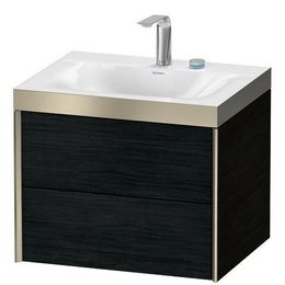 Duravit XViu c-bonded Set wandhängend Eiche Schwarz Matt 600x480x503 mm - XV4614EB116P XV4614EB116P