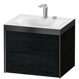 Duravit XViu c-bonded Set wandhängend Eiche Schwarz Matt 600x480x503 mm - XV4614EB216P XV4614EB216P