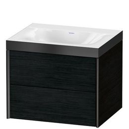 Duravit XViu c-bonded Set wandhängend Eiche Schwarz Matt 600x480x503 mm - XV4614NB216P XV4614NB216P