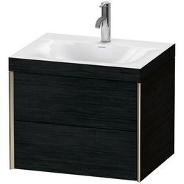 Duravit XViu c-bonded Set wandhängend Eiche Schwarz Matt 600x480x503 mm - XV4614OB116C XV4614OB116C