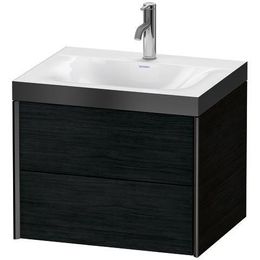 Duravit XViu c-bonded Set wandhängend Eiche Schwarz Matt 600x480x503 mm - XV4614OB216P XV4614OB216P