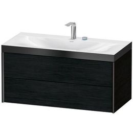 Duravit XViu c-bonded Set wandhängend Eiche Schwarz Matt 1000x480x503 mm - XV4616EB216P XV4616EB216P