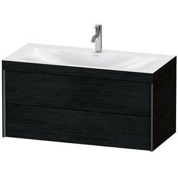 Duravit XViu c-bonded Set wandhängend Eiche Schwarz Matt 1000x480x503 mm - XV4616OB216C XV4616OB216C