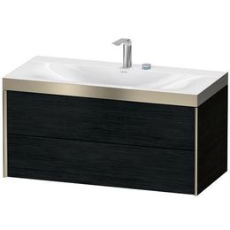 Duravit XViu c-bonded Set wandhängend Eiche Schwarz Matt 1000x480x503 mm - XV4616EB116P XV4616EB116P