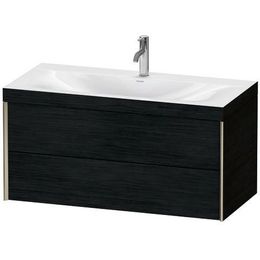 Duravit XViu c-bonded Set wandhängend Eiche Schwarz Matt 1000x480x503 mm - XV4616OB116C XV4616OB116C