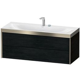 Duravit XViu c-bonded Set wandhängend Eiche Schwarz Matt 1200x480x503 mm - XV4617EB116P XV4617EB116P