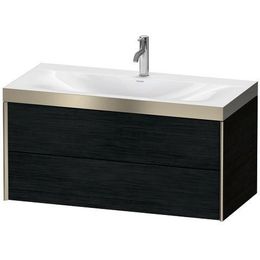 Duravit XViu c-bonded Set wandhängend Eiche Schwarz Matt 1000x480x503 mm - XV4616OB116P XV4616OB116P