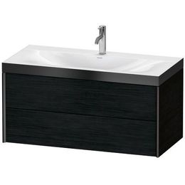 Duravit XViu c-bonded Set wandhängend Eiche Schwarz Matt 1000x480x503 mm - XV4616OB216P XV4616OB216P