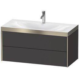 Duravit XViu c-bonded Set wandhängend Graphit Supermatt 1000x480x503 mm - XV4616OB180P XV4616OB180P