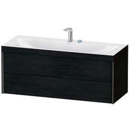 Duravit XViu c-bonded Set wandhängend Eiche Schwarz Matt 1200x480x503 mm - XV4617EB216C XV4617EB216C