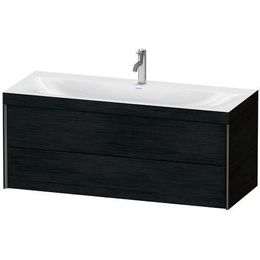 Duravit XViu c-bonded Set wandhängend Eiche Schwarz Matt 1200x480x503 mm - XV4617OB216C XV4617OB216C