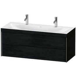 Duravit XViu c-bonded Set wandhängend Eiche Schwarz Matt 1200x480x503 mm - XV4618OB216C XV4618OB216C