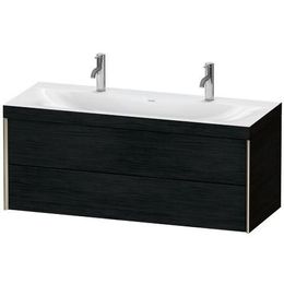 Duravit XViu c-bonded Set wandhängend Eiche Schwarz Matt 1200x480x503 mm - XV4618OB116C XV4618OB116C