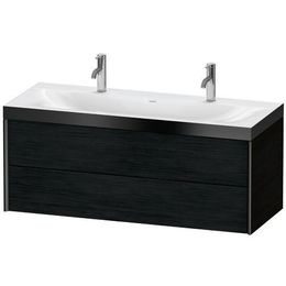 Duravit XViu c-bonded Set wandhängend Eiche Schwarz Matt 1200x480x503 mm - XV4618OB216P XV4618OB216P