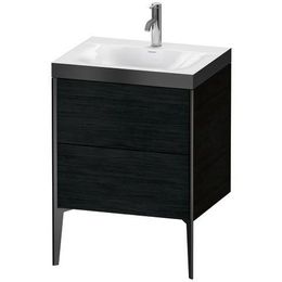 Duravit XViu c-bonded Set bodenstehend Eiche Schwarz Matt 600x480x610 mm - XV4709OB216P XV4709OB216P