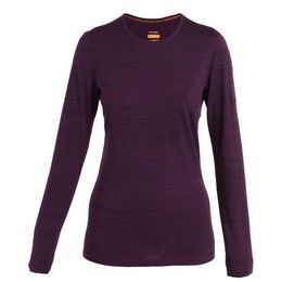 Icebreaker - Women's 200 Oasis L/S Crewe Ski Tracks - Merinounterwäsche Gr XS lila