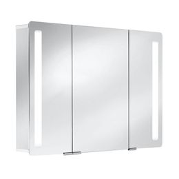 HSK Alu-Spiegelschrank ASP Softcube LED 3-türig, alu silber-matt, 1050 x 750, 1163105-M 1163105-M