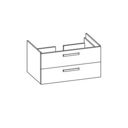 Artiqua 411 Waschtischunterschrank f&uuml;r Vero Air 235010 Riviera Eiche quer NB, 411-WU2L-D80-7179-438 411-WU2L-D80-7179-438
