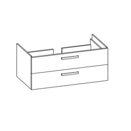 Artiqua 411 Waschtischunterschrank f&uuml;r Vero Air 235012 Wei&szlig; Matt Select, 411-WU2L-D81-7161-171 411-WU2L-D81-7161-171