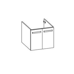 Artiqua 411 Waschtischunterschrank für Durasquare 235360 Weiß Hochglanz, 411-WU2T-D73-7016-68 411-WU2T-D73-7016-68