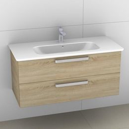 Artiqua 412 Waschtischunterschrank für Softmood T0559, Castello Eiche quer NB, 412-WU2L-I36-7134-426 412-WU2L-I36-7134-426