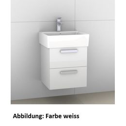 Artiqua 412 Waschtischunterschrank für Connect Cube E7138, Eiche Weiß quer NB, 412-WU2L-I28-7185-440 412-WU2L-I28-7185-440