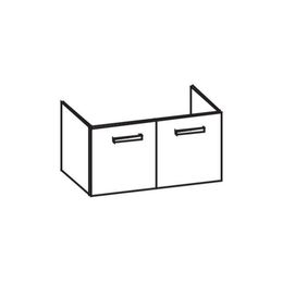 Artiqua 412 Waschtischunterschrank f&uuml;r Daylight K0728, Anthrazit Hochglanz, 412-WU2T-I02-7015-51 412-WU2T-I02-7015-51