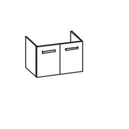 Artiqua 412 Waschtischunterschrank f&uuml;r Tonic II K0879, Wei&szlig; Glanz, 412-WU2T-I50-7050-68 412-WU2T-I50-7050-68